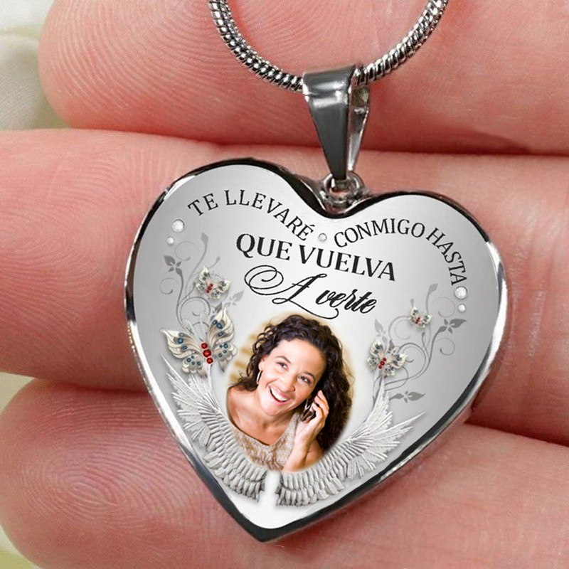 Memorial Photo Necklace Personalized – MEMOJEWELS